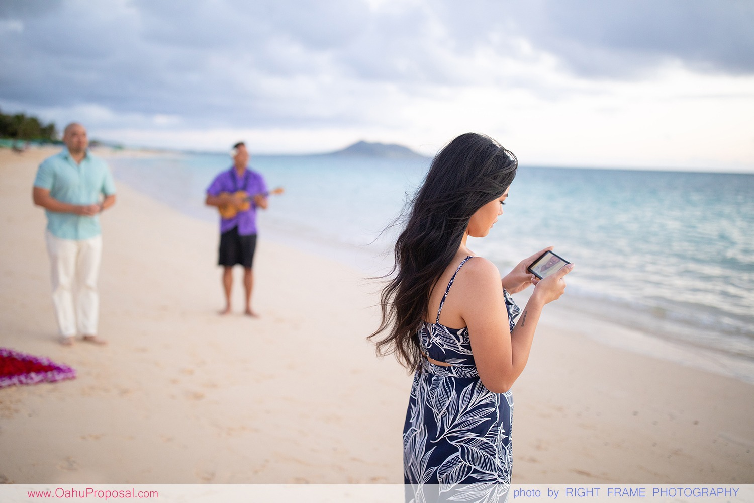 Sunrise Proposal at Lanikai Beach - Oahu Hawaii