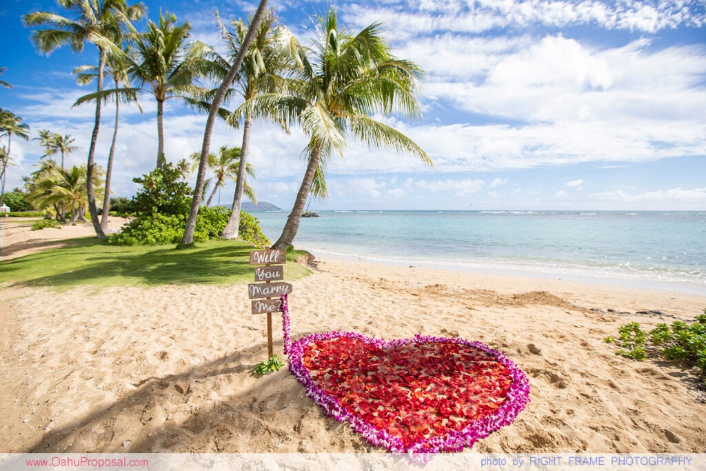 Honolulu Proposal Photographer - Dreamy Proposal at Kahala Beach