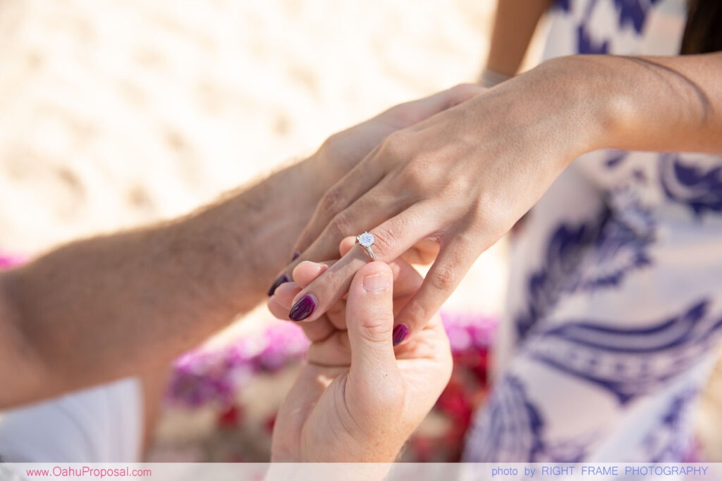 Honolulu Proposal Photographer - Dreamy Proposal at Kahala Beach