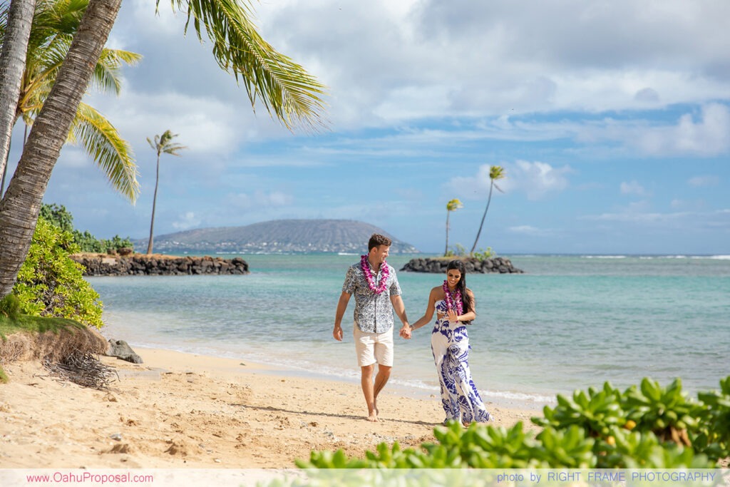 Honolulu Proposal Photographer - Dreamy Proposal at Kahala Beach