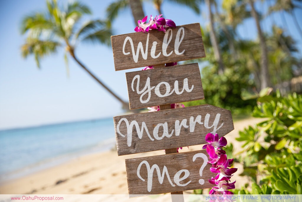 Honolulu Proposal Photography - Waialae Beach Park, Oahu