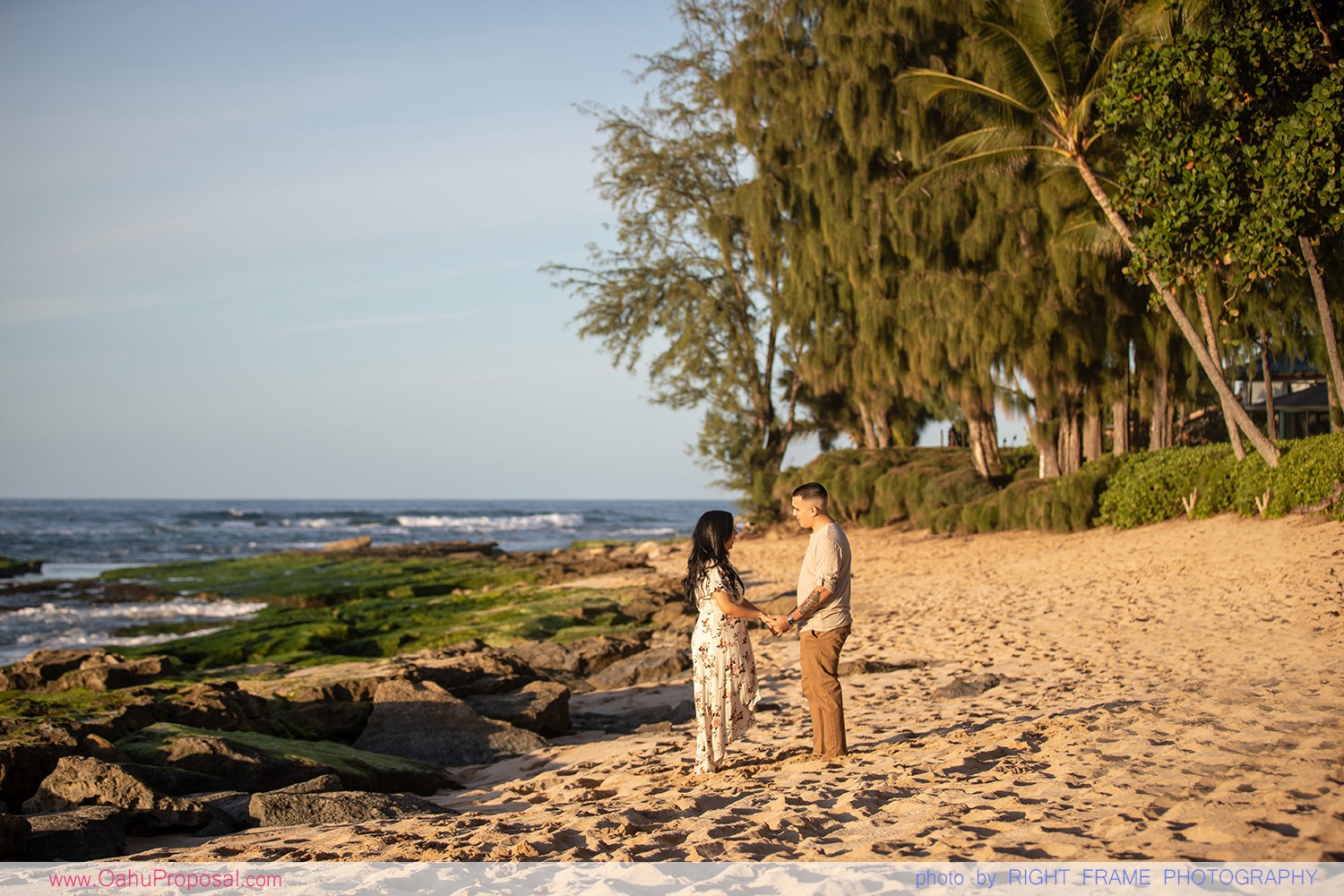 Sunset Beach Proposal in Oahu Hawaii