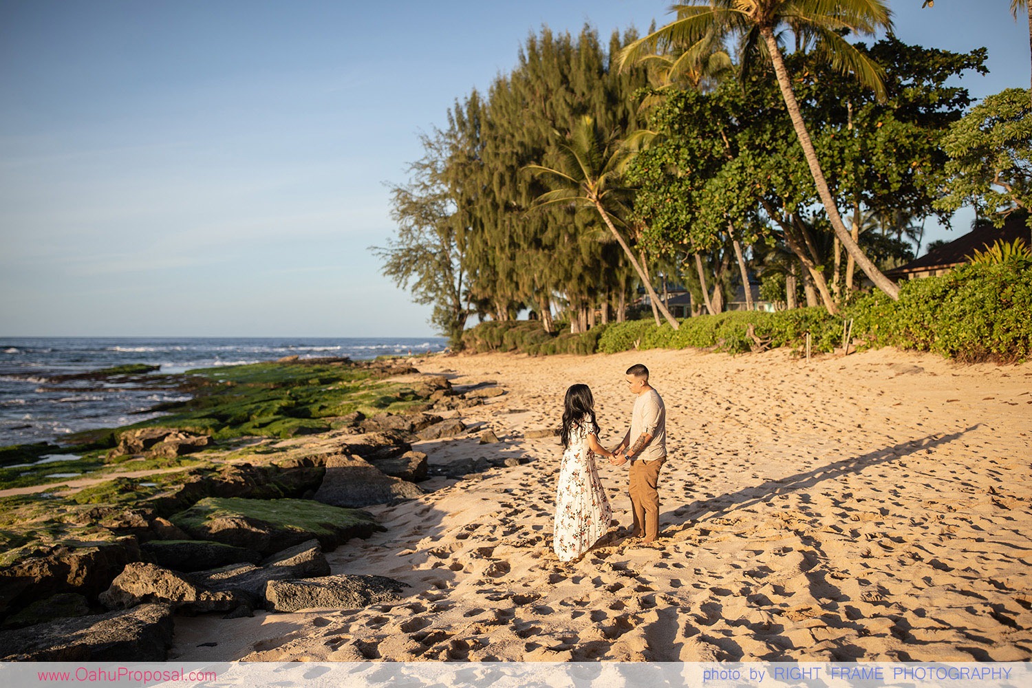 Sunset Beach Proposal in Oahu Hawaii