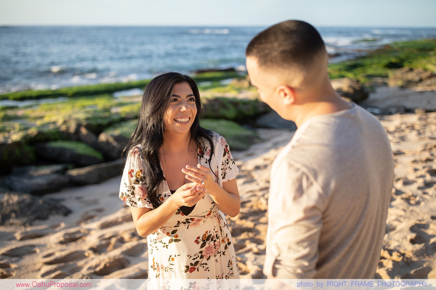 Sunset Beach Proposal in Oahu Hawaii
