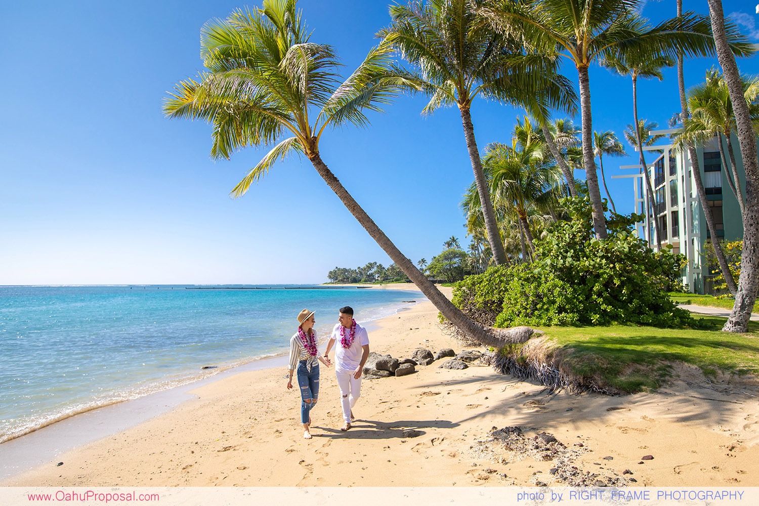 Honolulu Proposal Photography - Waialae Beach Park, Oahu