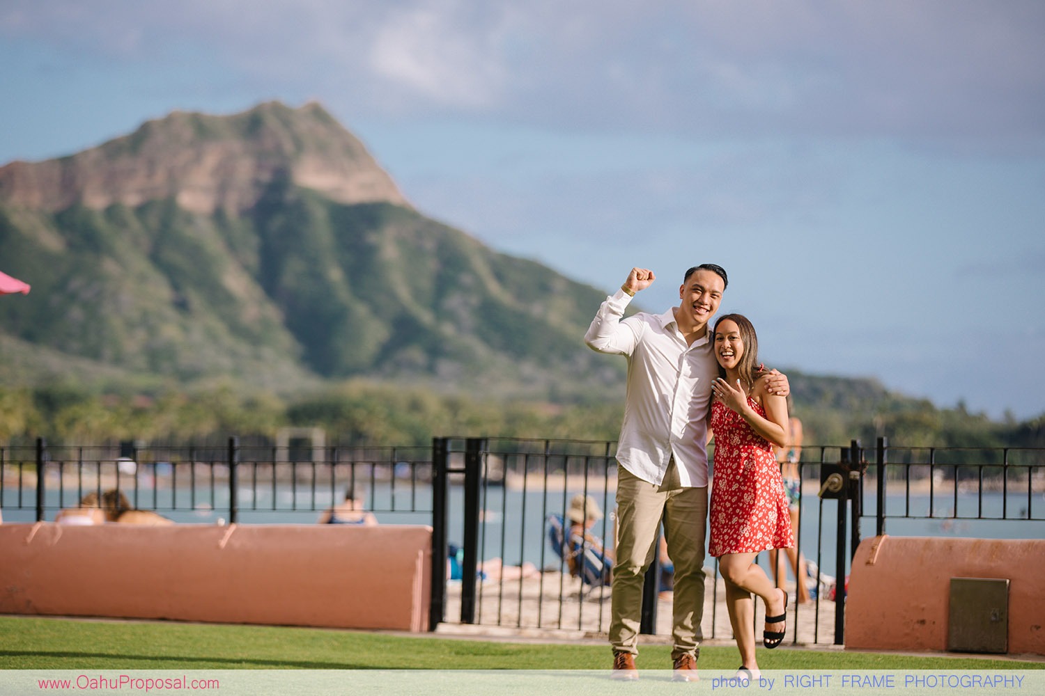 Surprise Marriage Proposal at The Royal Hawaiian Hotel, Waikiki